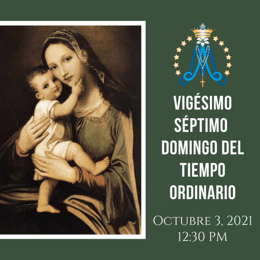 Vigésimo Séptimo Domingo del Tiempo Ordinario - St. Mary