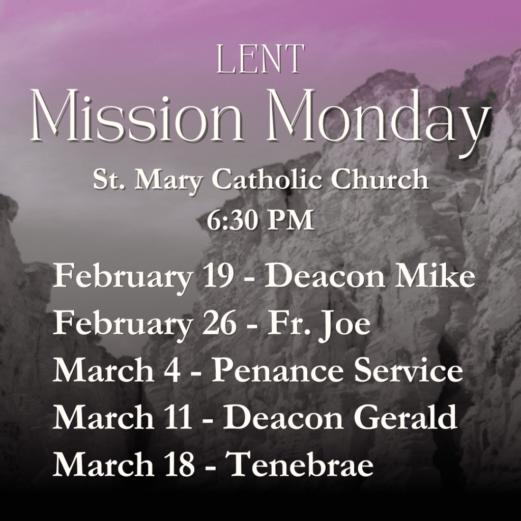 Lenten Mission Mondays - St. Mary